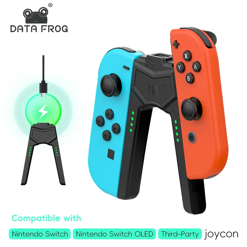 Зарядная Ручка DATA FROG Joycon Для Nintendo Switch/Switch Lite/Switch OLED — Ручка Для Зарядки ...