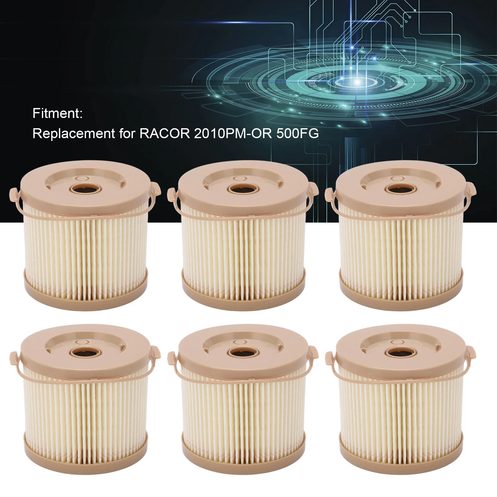 Комплект Из 6 Сепараторов Топливного Фильтра Для Воды Для RACOR 2010PM ...