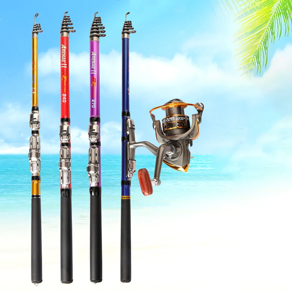 Telescopic Fishing Rod Light Carbon Cast Rod 1.85M-3M Outdoor Fishing ...