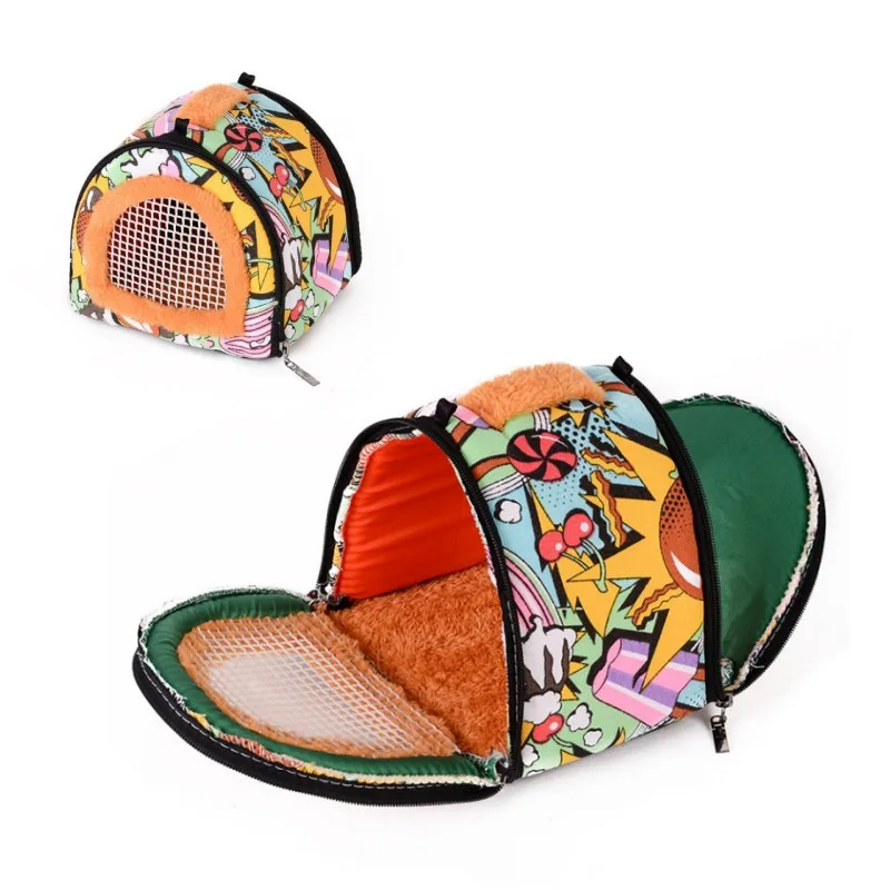 Маленькая переноска для домашних животных, дорожная сумка для хомяка ...