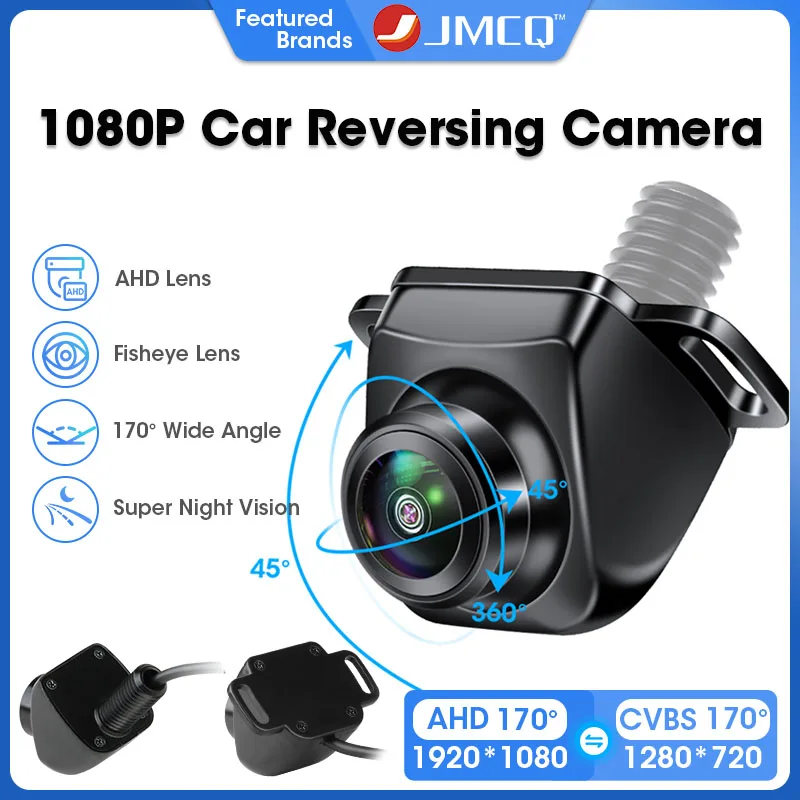 JMCQ Автомобильная камера AHD 1080P 170 °, камера заднего вида с ...