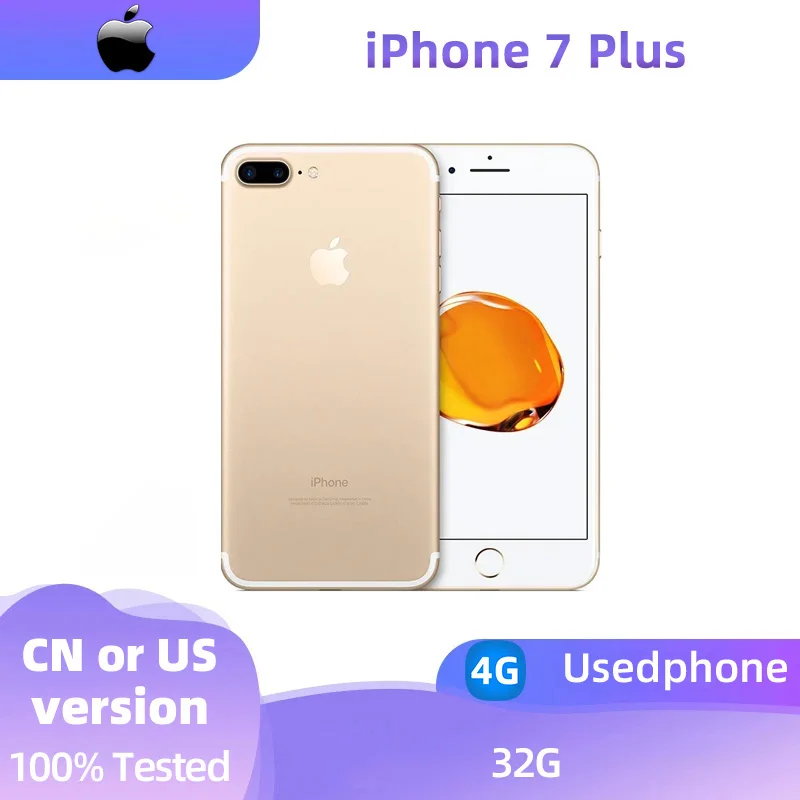 Смартфон Apple iPhone 7 plus, 3/32ГБ, 3/128ГБ, global, Б/у | AliExpress