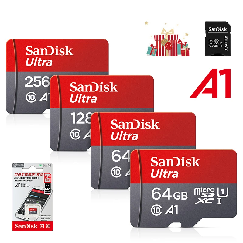 Sandisk Ultra A1 Micro SD Card 128 ГБ Class 10 Flash TF Card 128 ГБ ...