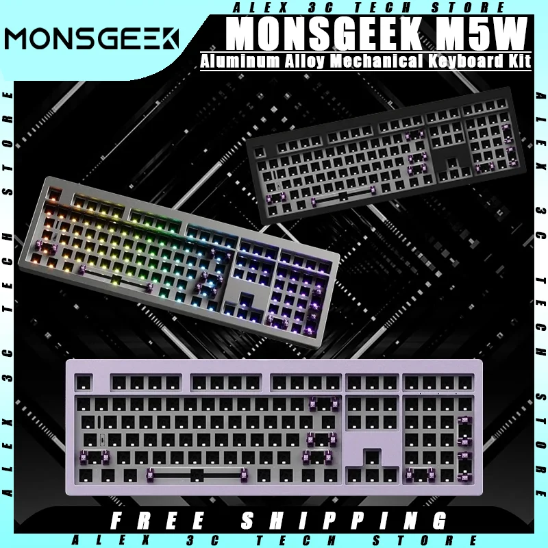 Комплект механической клавиатуры Monsgeek M5W из алюминиевого сплава ...
