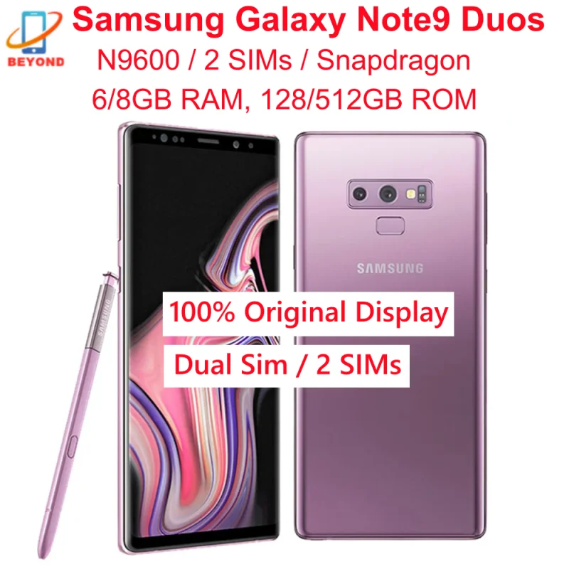 Смартфон Samsung Galaxy Note9, 6/128ГБ, 6/512ГБ, global, Б/у | AliExpress