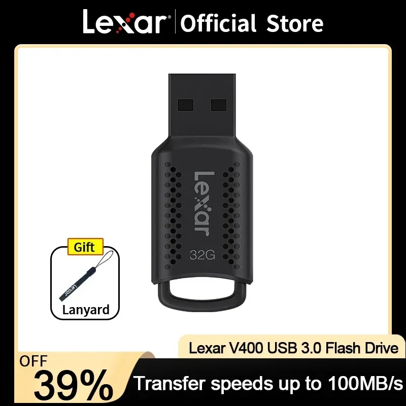 Lexar JumpDrive V400 флешка 32/64/128 ГБ | AliExpress