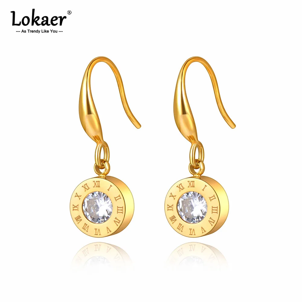 Lokaer классические свадебные серьги из нержавеющей стали 316L с ...