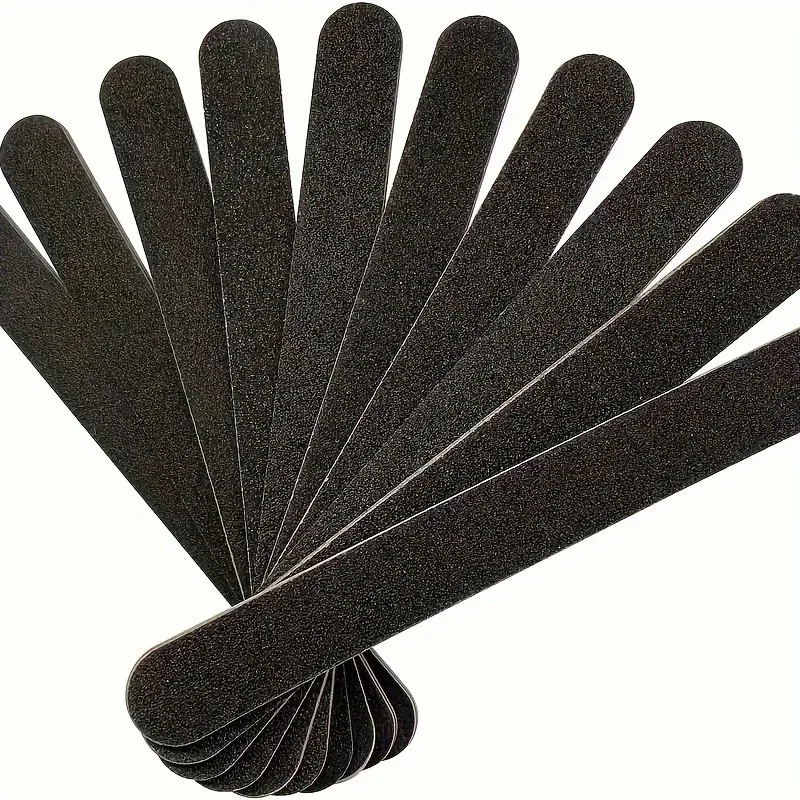 5Pcs Black Nail File Sanding Sandpaper File Buffer Double Sided Nail ...