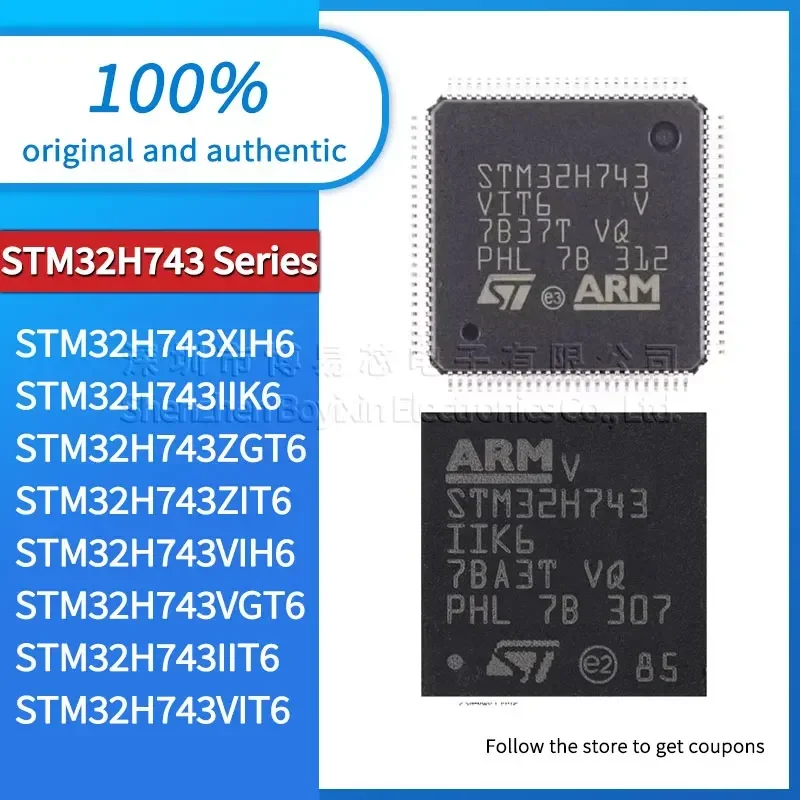 STM32H743VIT6 STM32H743IIT6 STM32H743VGT6 STM32H743VIH6 STM32H743ZIT6 STM32H743ZGT6 ...