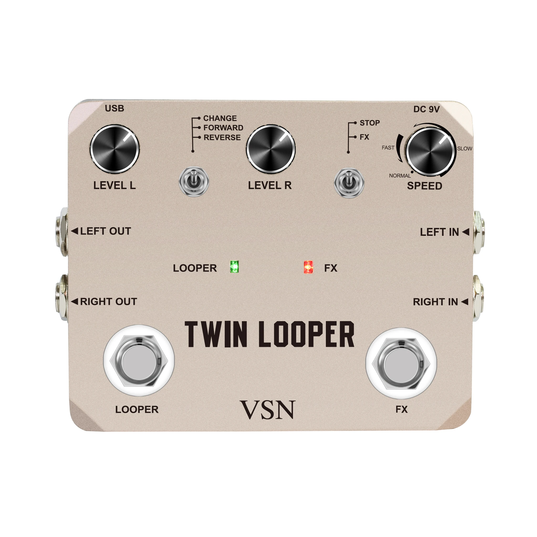 Rowin LTL-02 Педаль эффектов Twin Looper Педали Looper 10 минут Looping Unlimited Undo Redo ...