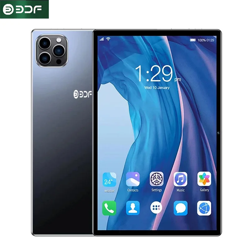 Планшет BDF P50 Pro, 10.1", 8/256ГБ, Wi-Fi+4G, Android | AliExpress