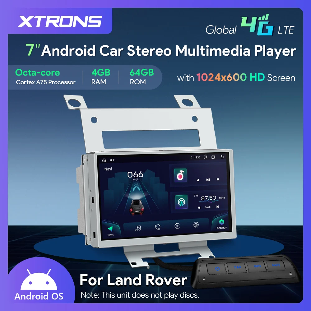 XTRONS 7-дюймовый 8-ядерный автомобильный радиоприемник Android 14 для ...