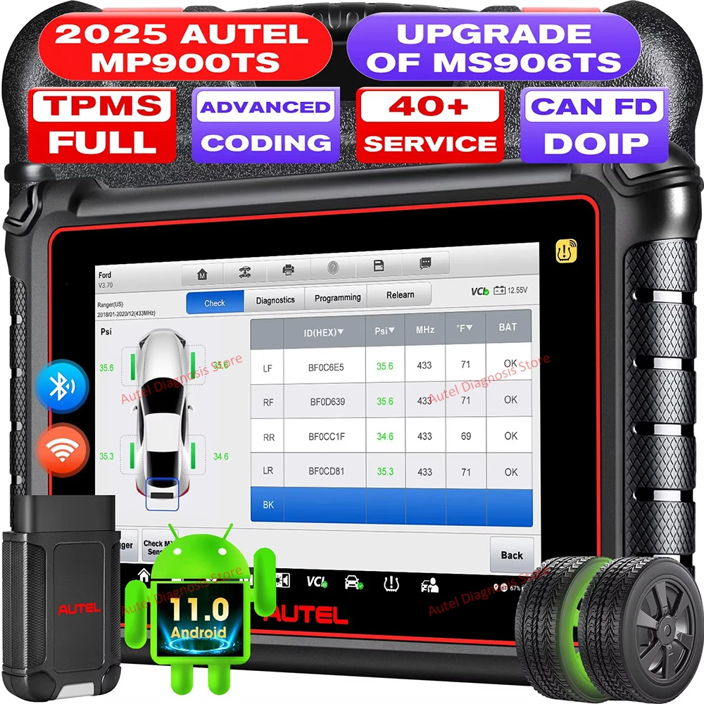 Autel MaxiPRO MP900TS 2025, автомобильный диагностический сканер OE-Level, инструмент для ...
