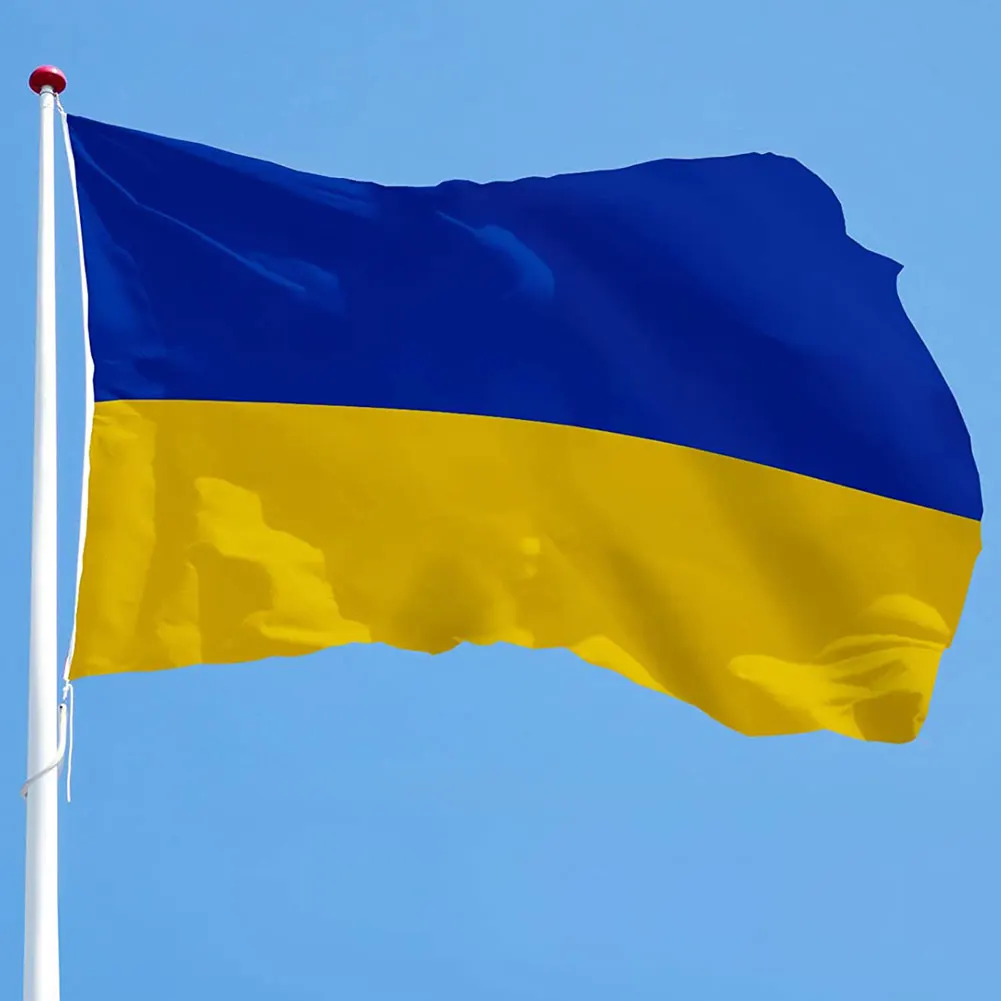 Большой флаг 150x90 см, флаг страны, синий, желтый флаг без флажка, для ...