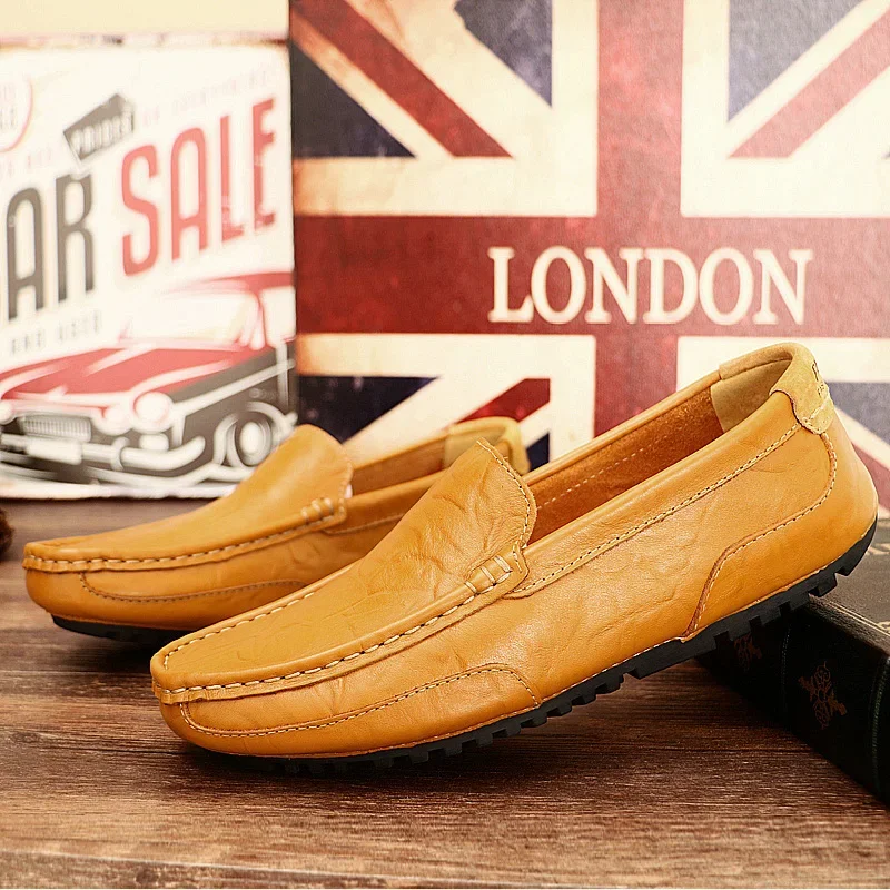 Мужские кожаные лоферы | AliExpress