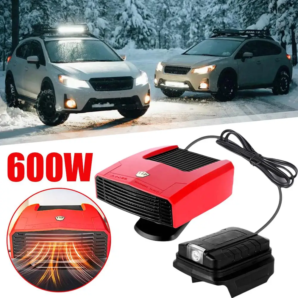 600W Car Heater Electric Cooling Heating Fan 360° Rotatable Windshield ...