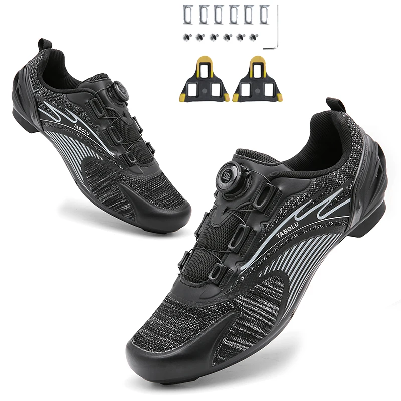 Men Cycling Sneakers Self-locking Footwear Nylon Off-road Women Cycling Shoes Mountain Bicycle ...