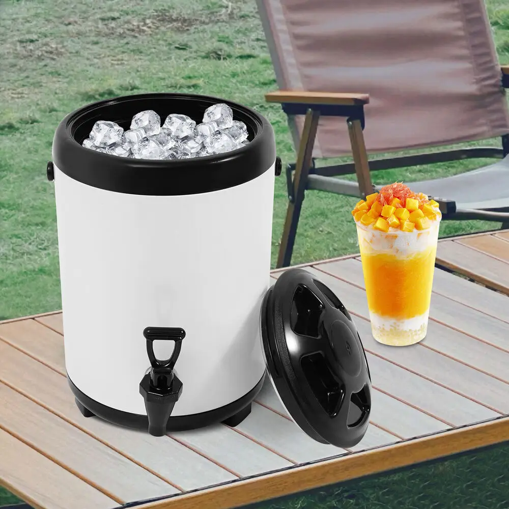 Insulated Beverage Container with Spout Cold and Hot Drink Dispenser ...