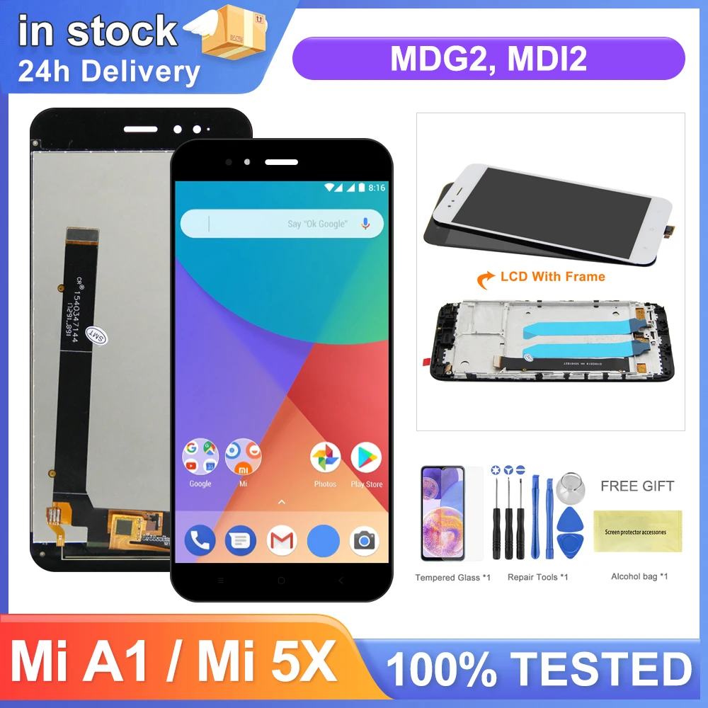 ЖК-дисплей 5,5 дюйма для Xiaomi Mi A1 MiA1 MDG2 MDI2, цифровой ...