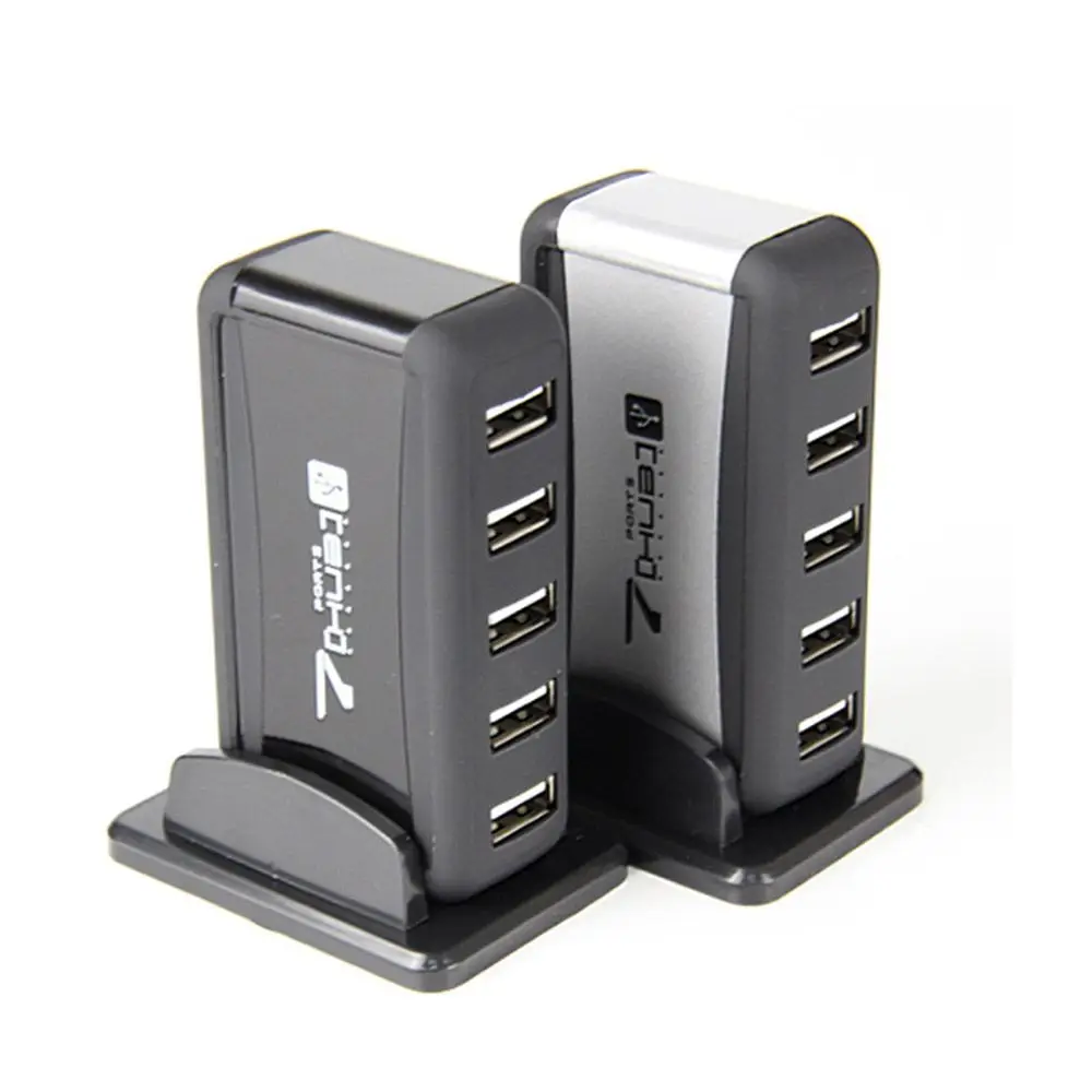 Высокоскоростная док-станция с 7 портами Usb 2,0 и USB-кабелем | AliExpress