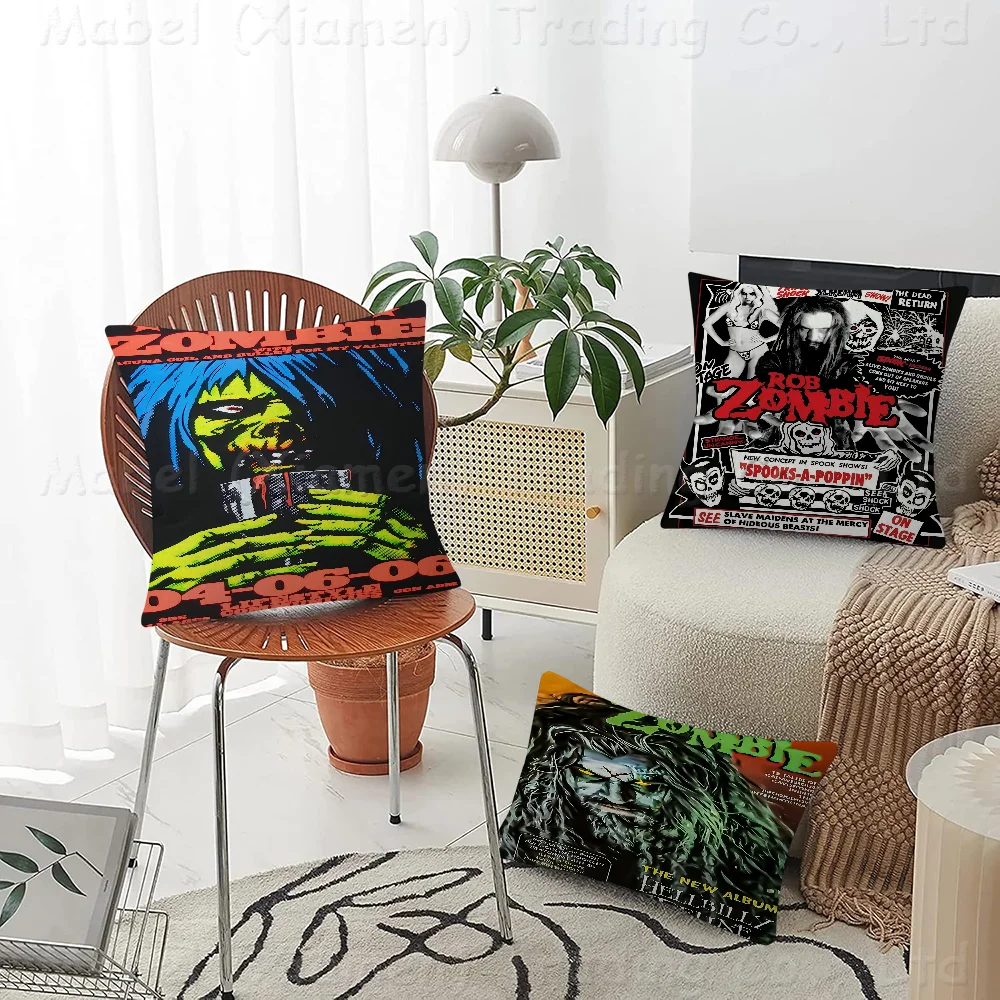 Rob Zombie Canvas Art Pillow Cushion Cover Pillowcase Living Room Sofa ...