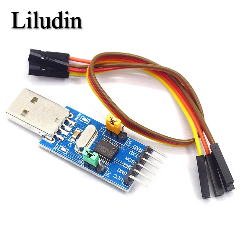 Liludin Ch341t Модуль 2 в 1 Usb I2c Iic Uart Aliexpress