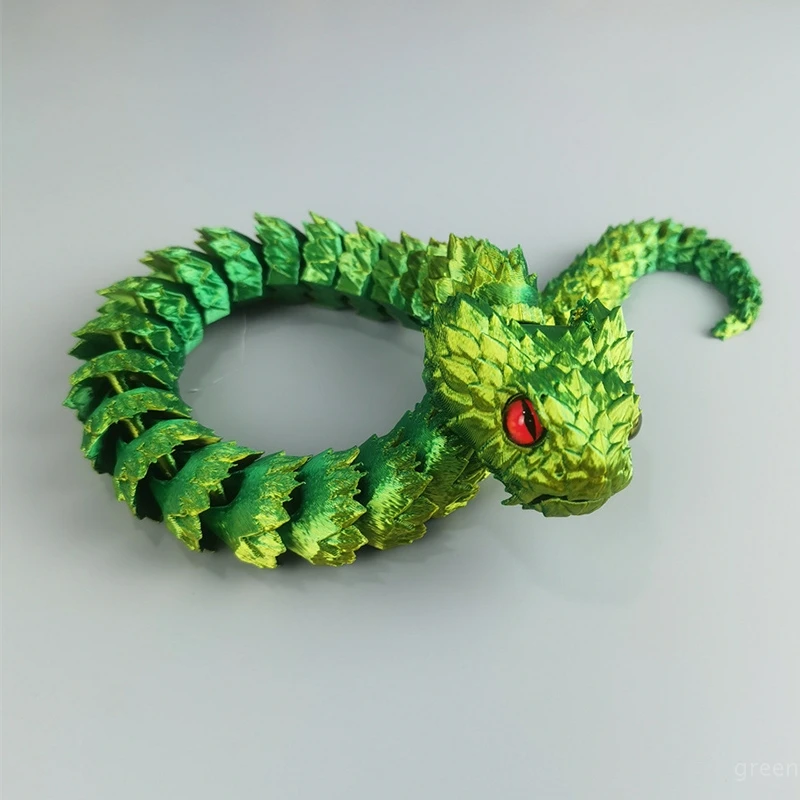 Подвижная фигурка змеи питона с 3d принтом Aliexpress