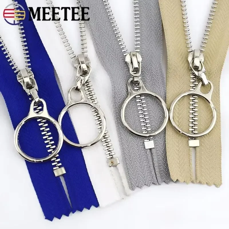 5 шт. Meetee 3 # Металлические молнии 15-30 см, закрытые молнии с ...
