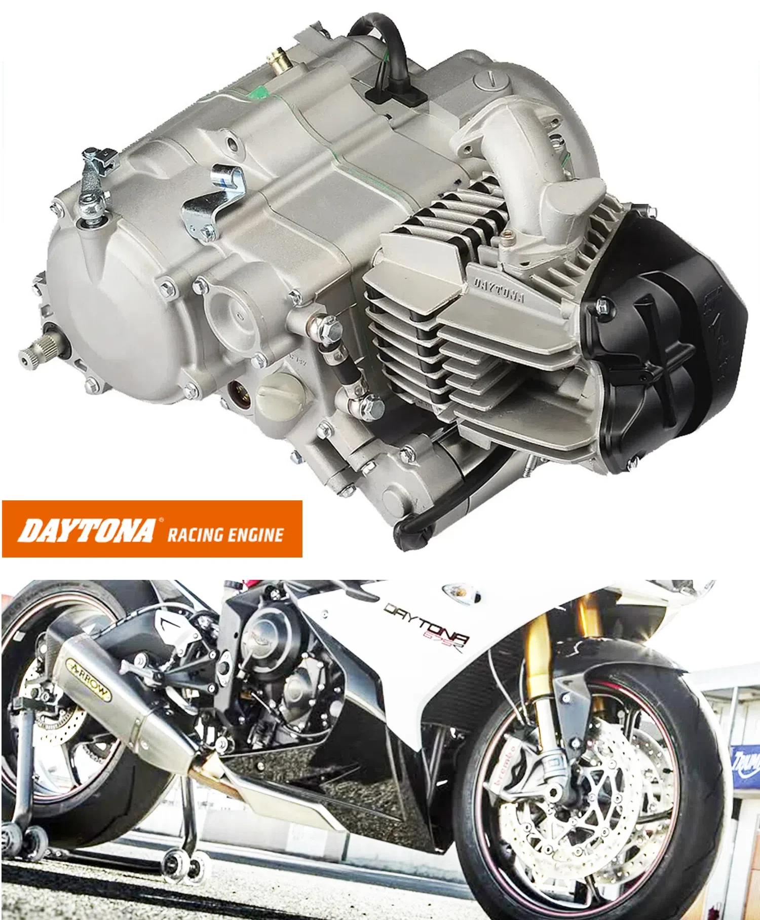 DAYTONA 190cc FSM 4-клапанный двигатель Электрический запуск Anima ...