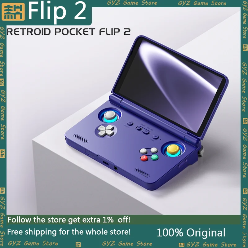 Retroid Pocket Flip2 Android SD865/D1100 5,5 дюйма 1080p OLED WIFI6 ...