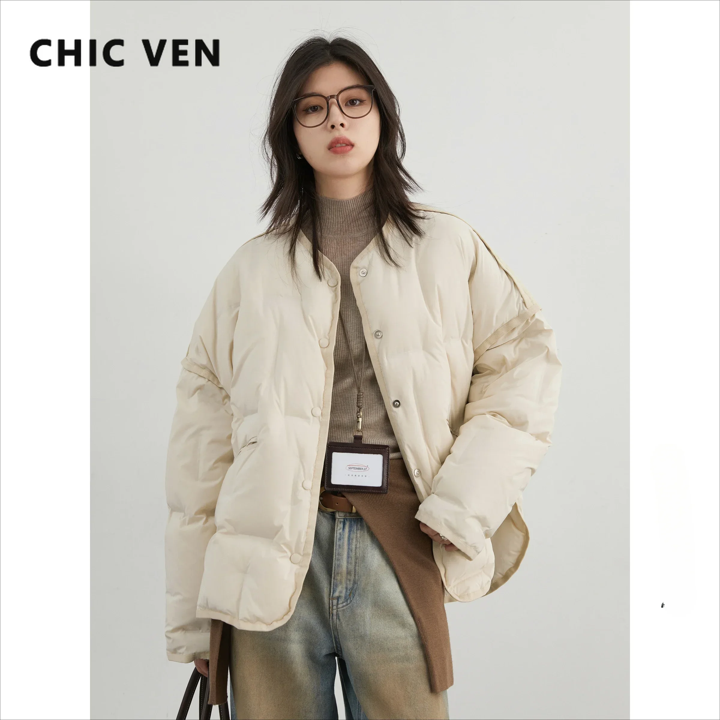 Женский пуховик Chic VEN | AliExpress