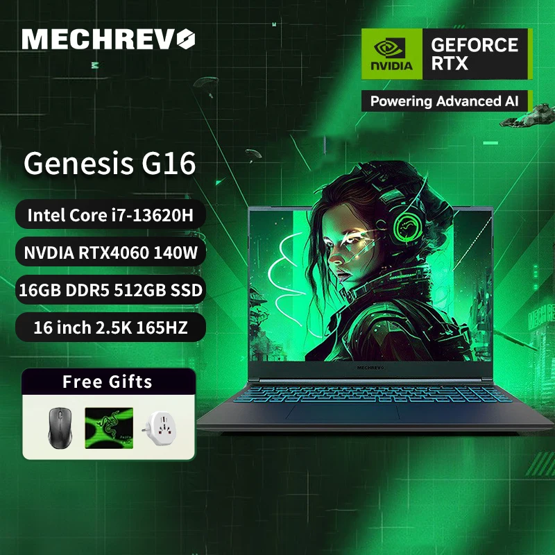 Игровой ноутбук Mechrevo Genesis G16 Intel i7 13620H NVDIA RTX4060 140 ...