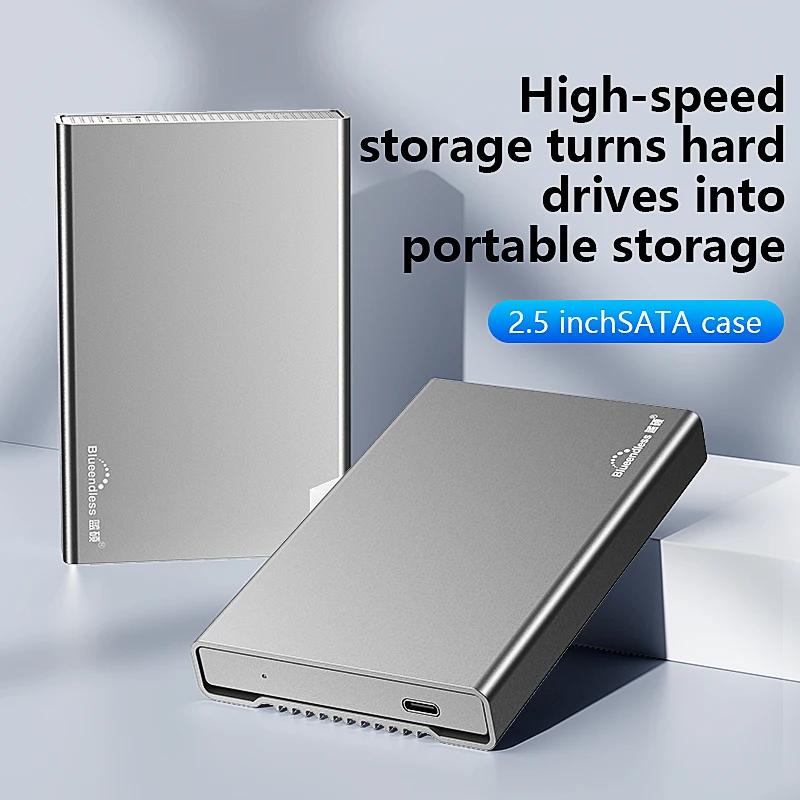 Blueendless Новый алюминиевый корпус HDD Корпус 2,5 Внешний дюймовый ...