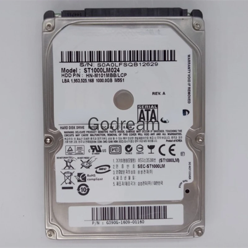 Для PMR/CMR ST1000LM024 Samsung Seagate 2,5 дюйма 1T жесткий диск для ...