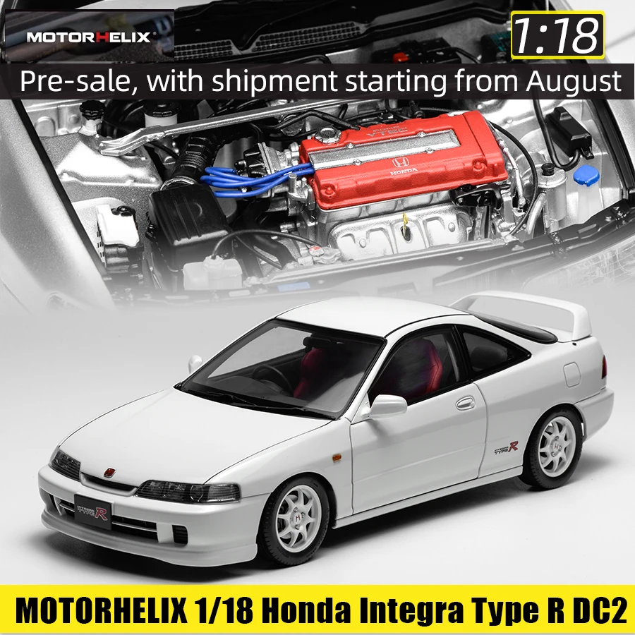 MOTORHELIX 1/18 Honda Integra Type R (DC2) Champion White | AliExpress