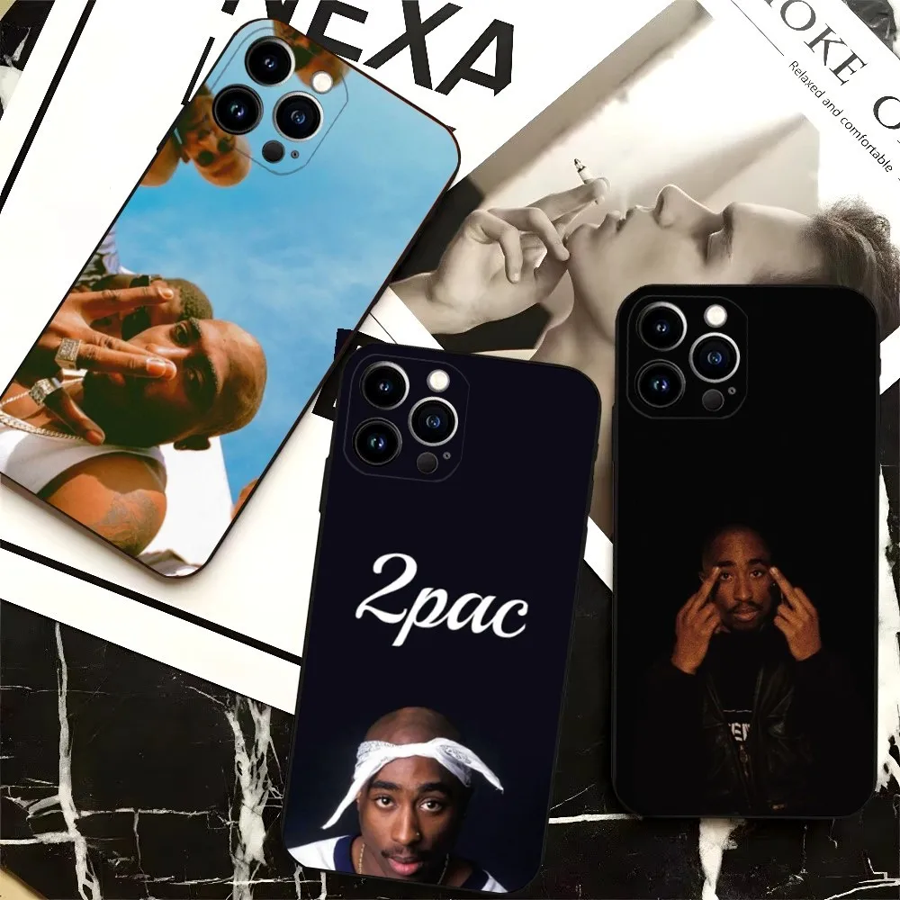 Rapper 2pac Singer Tupac Phone Case For iPhone 16,15,14,13,12,Pro,Max ...