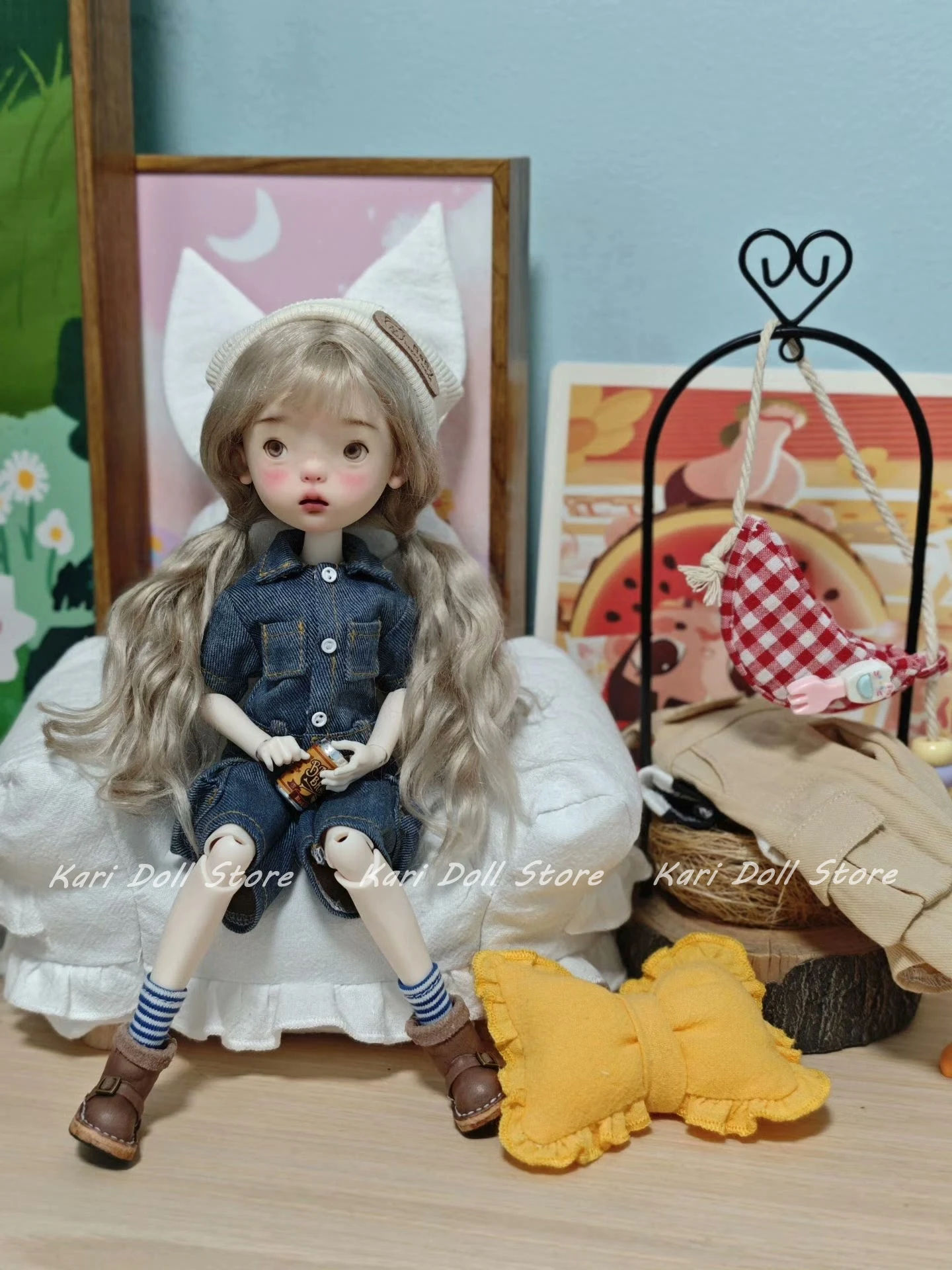 Kari Doll Одежда и платье 2025 Джинсы ручной работы шорты-карго для ...
