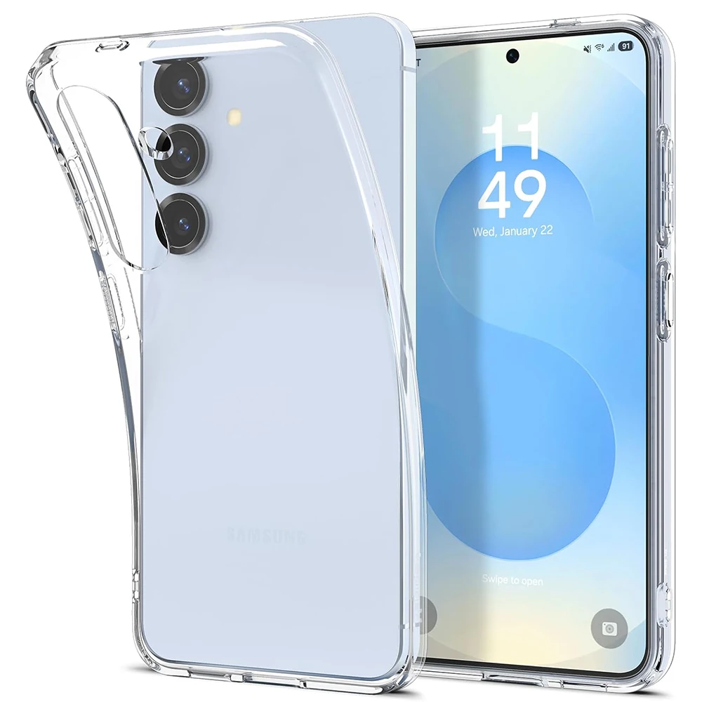 Ультратонкий силиконовый мягкий чехол для Samsung Galaxy S25 Edge S24 S23 S21 FE S22 Ultra S10 ...