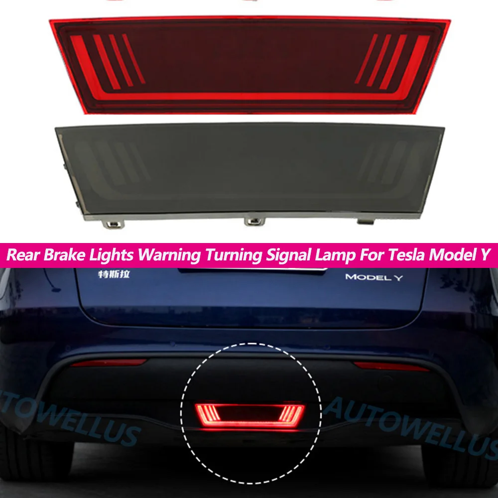 Model Y Pilot LED Rear Brake Lights Warning Turning Signal Lamp For ...