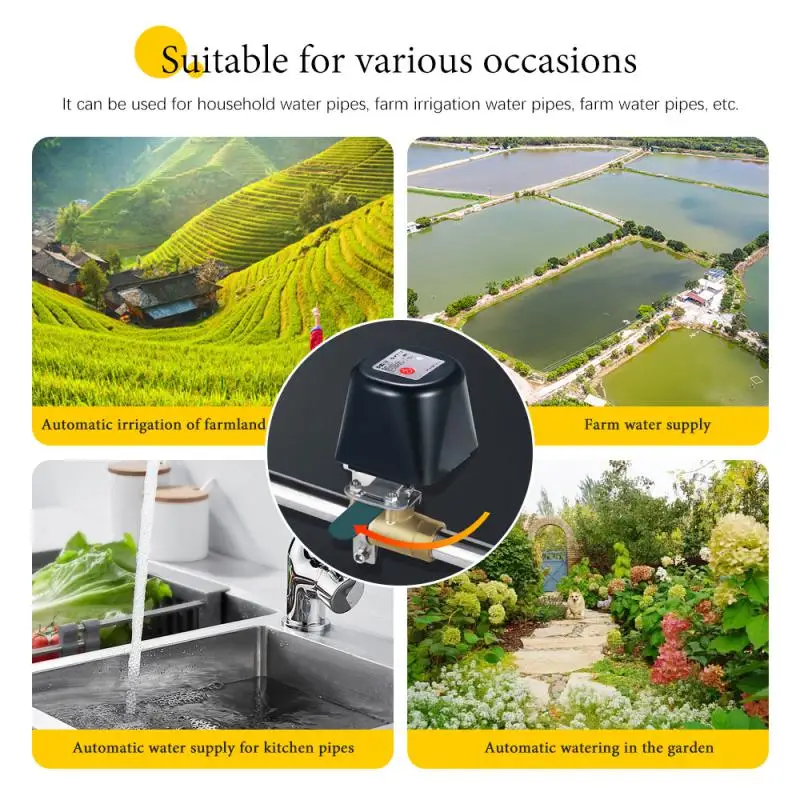 Matter/Tuya WiFi Water Valve Gas Shutoff Controller Smart Water/Gas ...