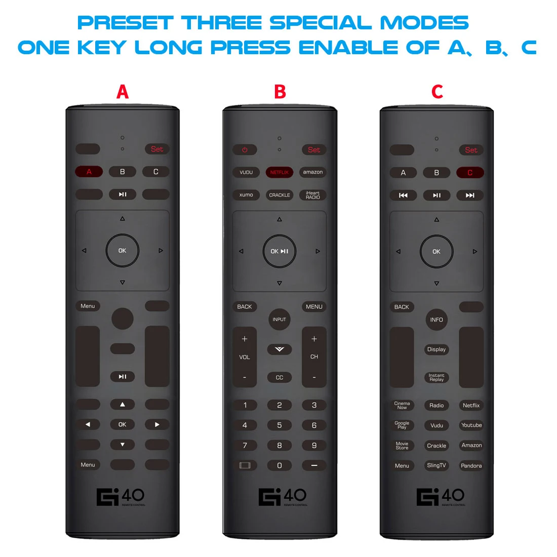 Новейший G40S Air Mouse Google Voice Микрофон Гироскоп 2,4G ...