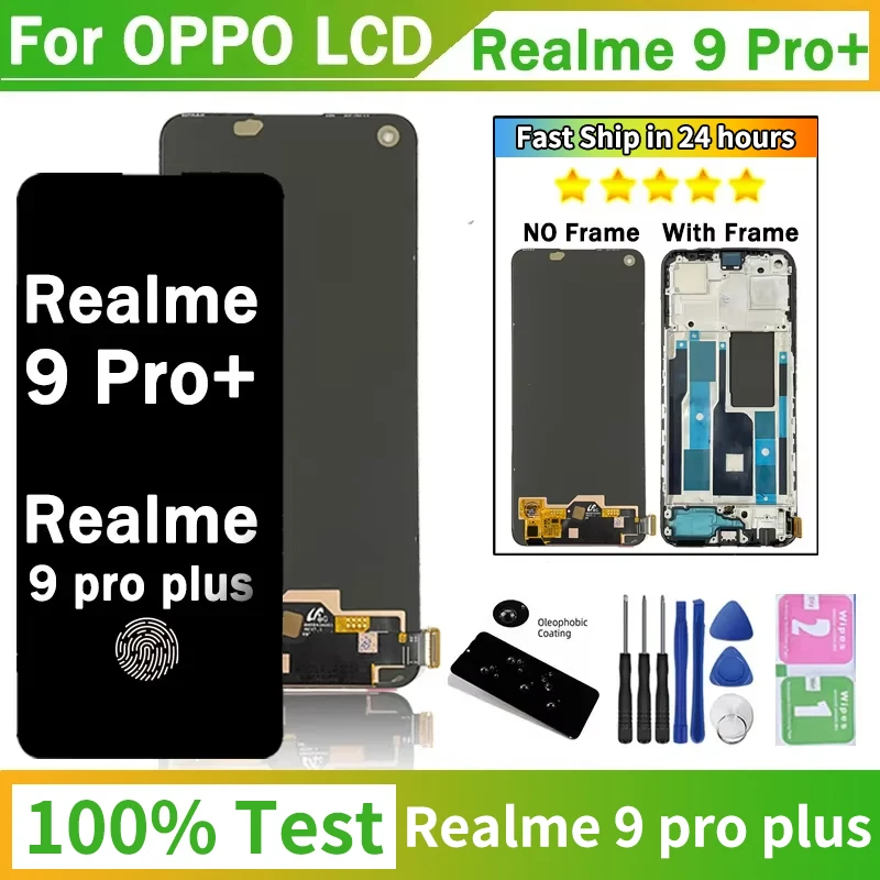 6,4 дюйма для OPPO Realme 9 Pro + RMX3392, RMX3393 ЖК-дисплей ...