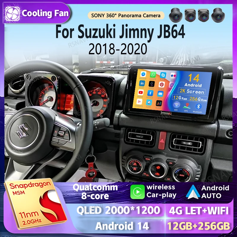 Android 14 Carplay Auto 2K экран автомобильный радиоприемник мультимедийный видеоплеер для ...