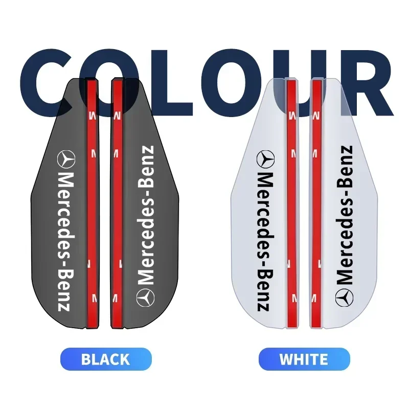 2x Car Rearview Mirror Rain Eyebrow Rain Shield Shade Protector Cover ...