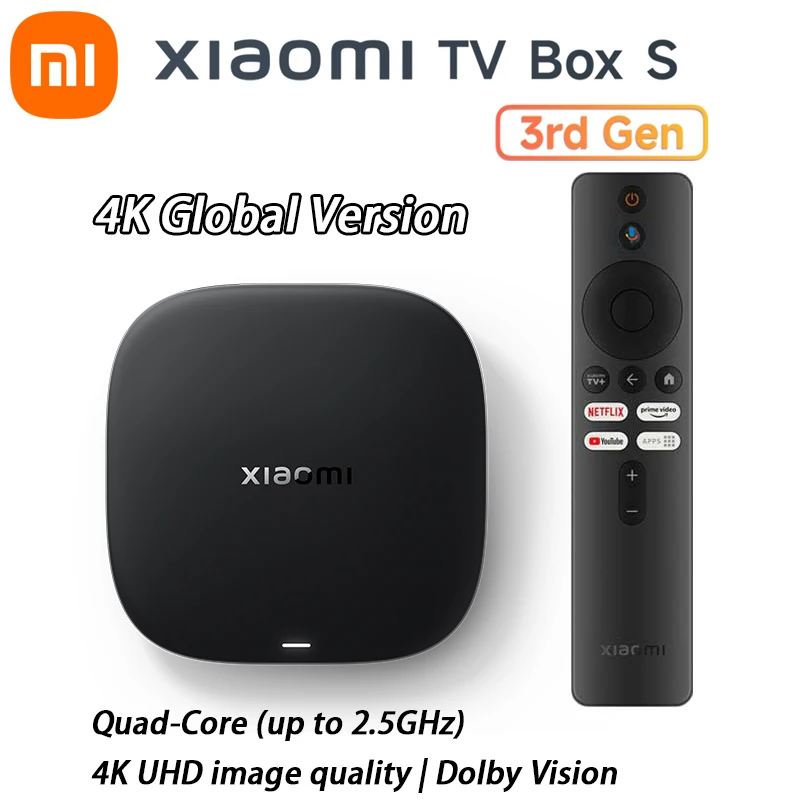 Xiaomi Mi TV Box S 3rd Gen Черный 2ГБ 32ГБ | AliExpress
