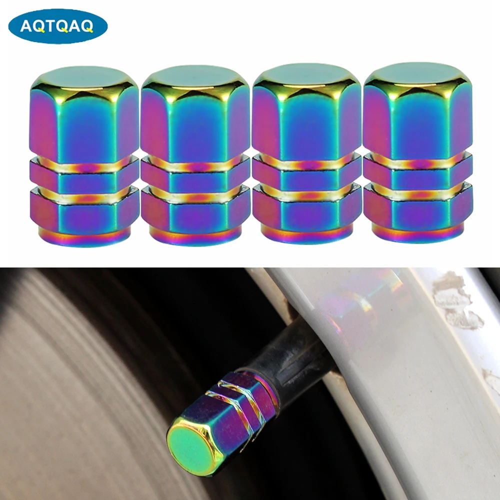 4 шт./набор, колпачки для клапанов автомобильных и велосипедных шин ...