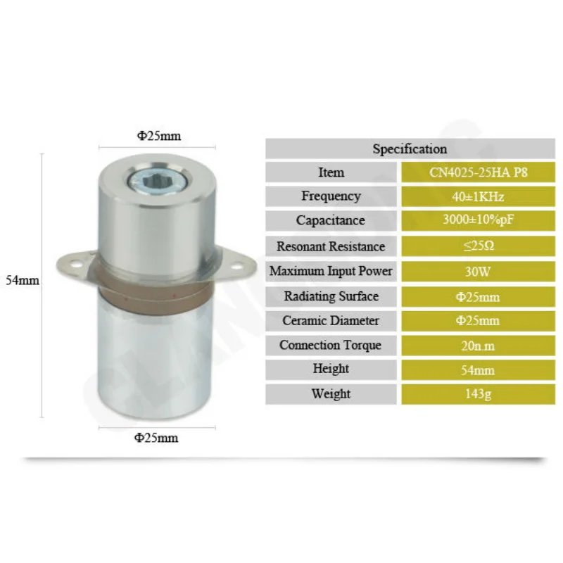 40K Industrial Ultra Sonic Vibration Piezo Sensor/ultrasound ...