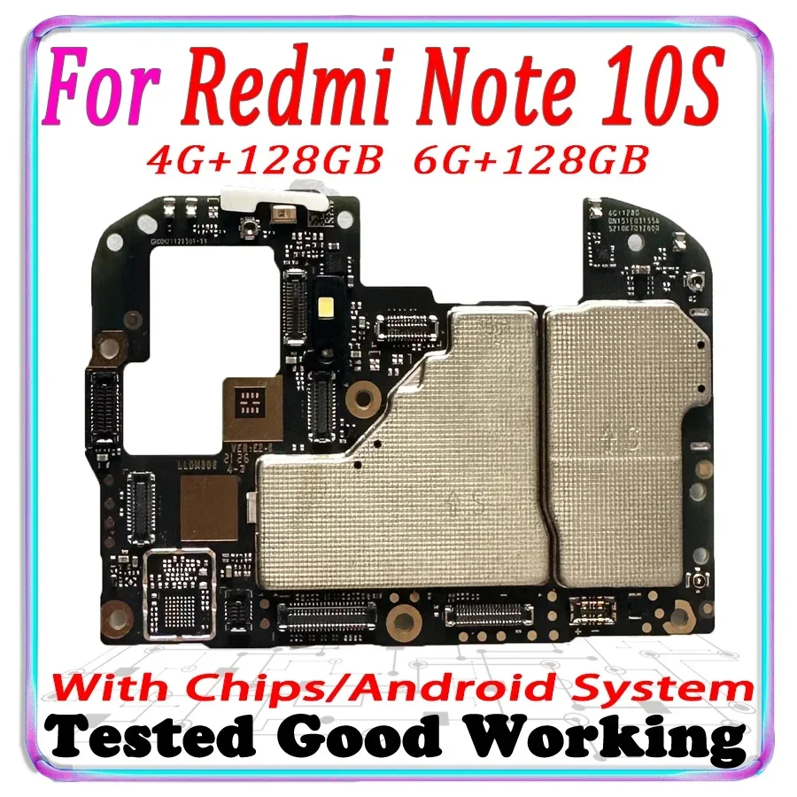 Логическая плата с полным чипом для Xiaomi Redmi Note 10S Note10S ...