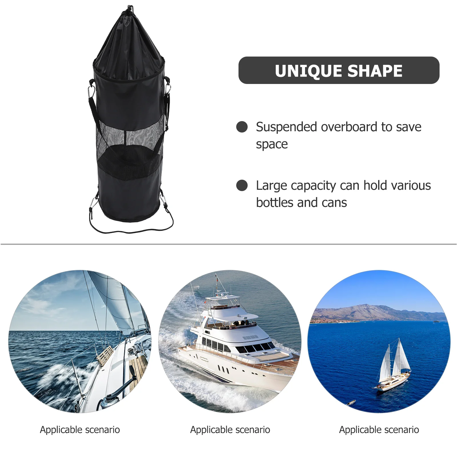 Trash Boat Mesh Garbage Can Marine Pontoon Accessories Outdoor Trapper ...