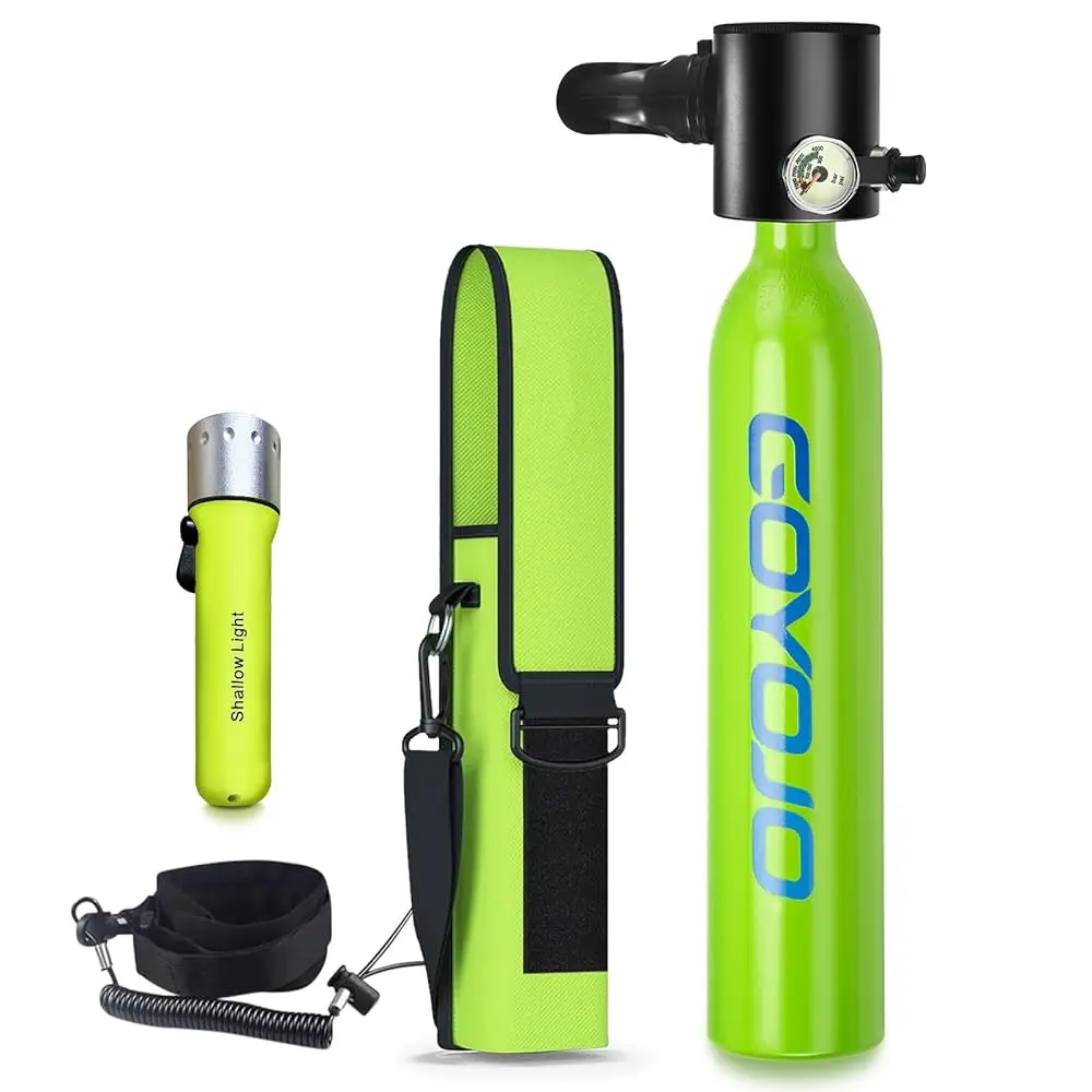 GOYOJO 0.5 Liter Mini Tank Diving Scuba,5-10 Minutes Underwater ...
